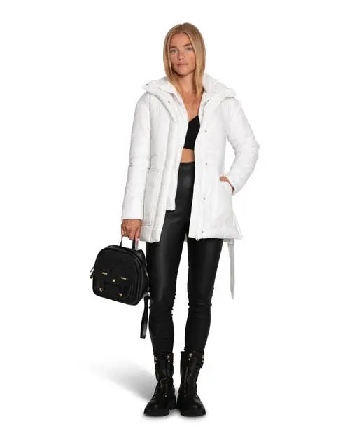 BELLE & BLOOM Moonrise Belted Puffer Jacket