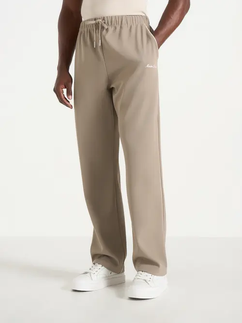 Manière De Voir Signature Piped Track Pants - Taupe