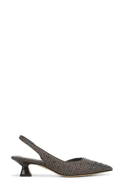 Franco Sarto Devin Pointed Toe Slingback Pump - Brown Fabric