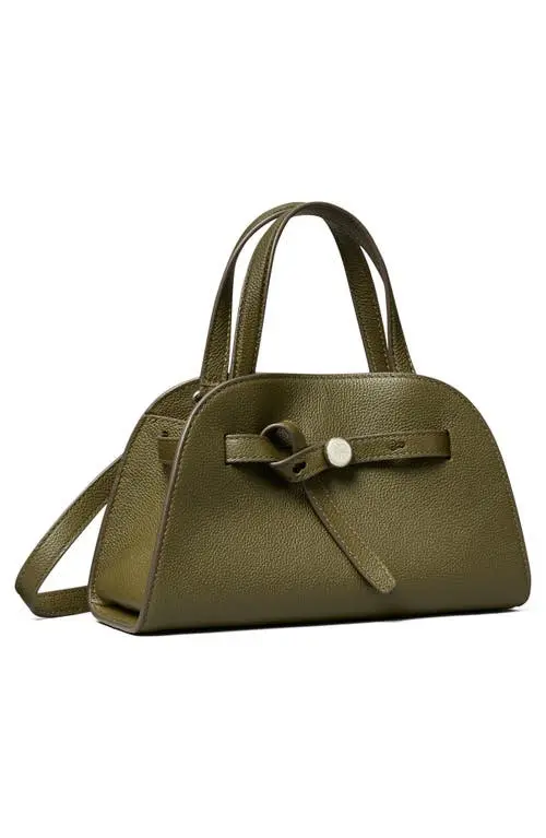 Tory Burch Romy Small Bauletto Leather Handbag - Leccio