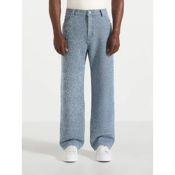 Manière De Voir Arnault Boucle Denim Relaxed Fit Jeans