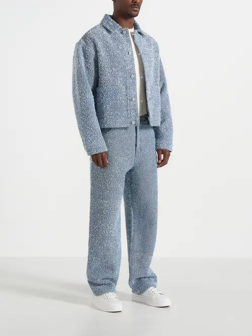 Manière De Voir Arnault Boucle Denim Relaxed Fit Jeans
