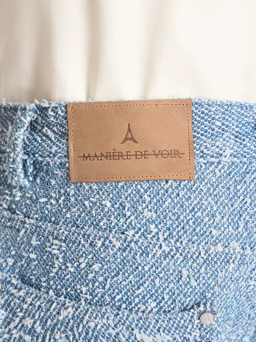 Manière De Voir Arnault Boucle Denim Relaxed Fit Jeans