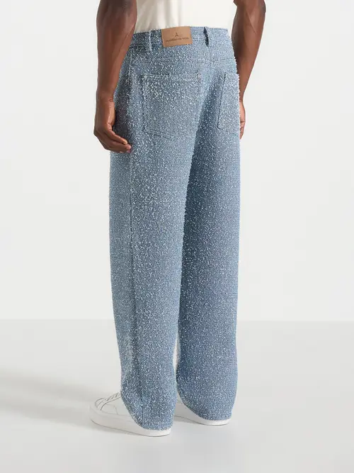 Manière De Voir Arnault Boucle Denim Relaxed Fit Jeans