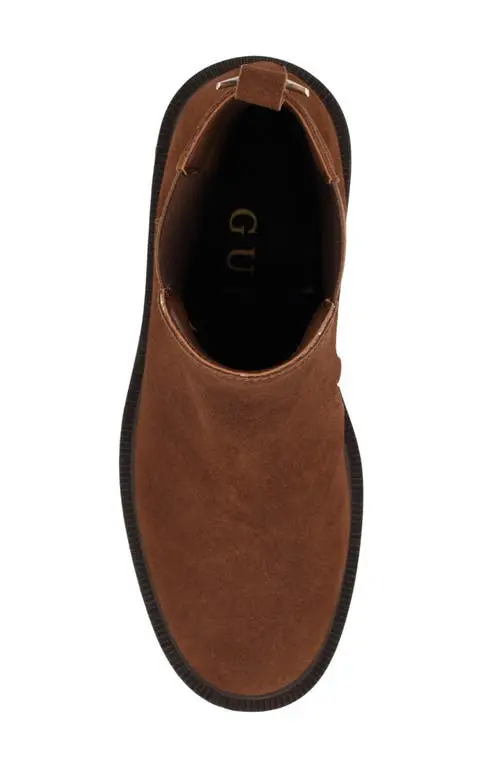 Guess Fynli Chelsea Boot - Medium Brown