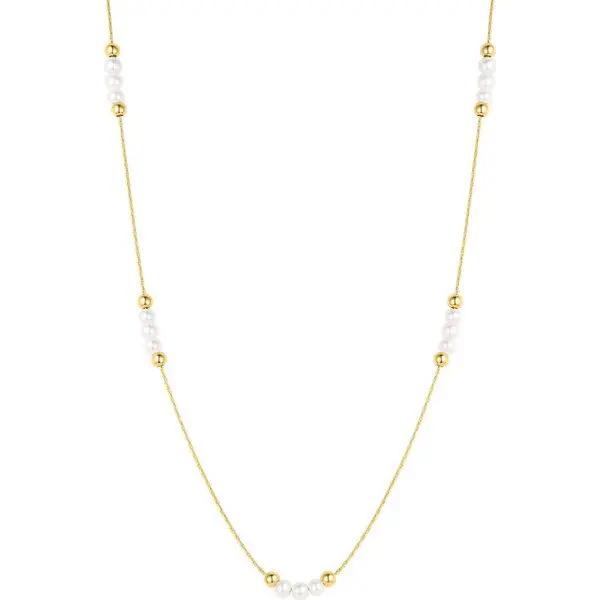 SET & STONES Jewellea Pearl Necklace - Gold