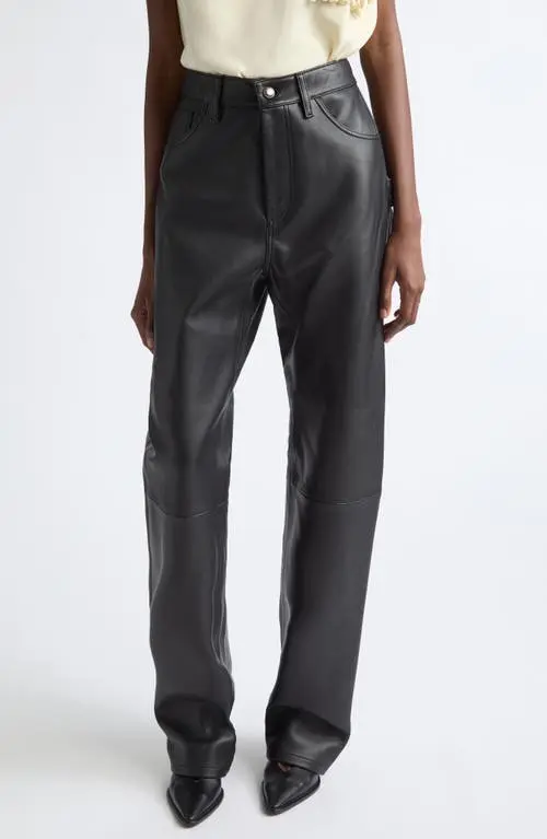 Altuzarra Mills Leather Pants - Black