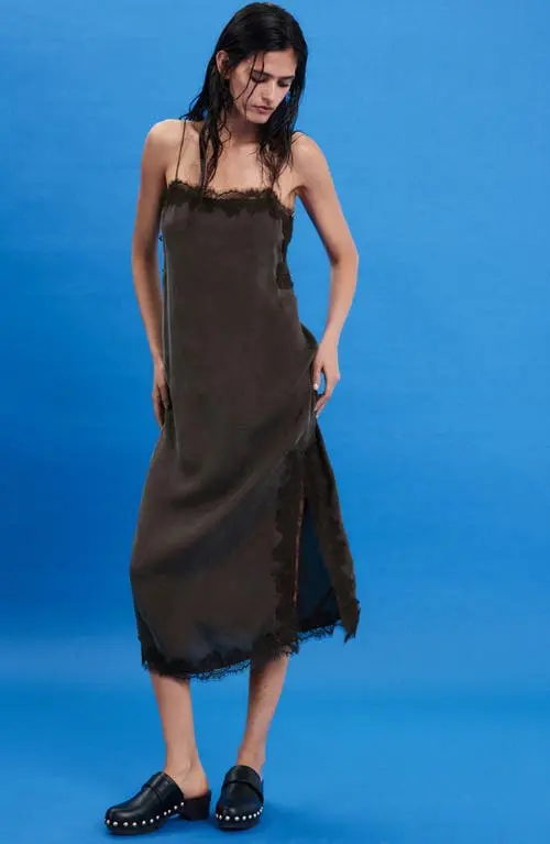 Mango Lace-trimmed Camisole Dress