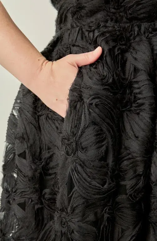 English Factory Flower Embellished Midi Dress