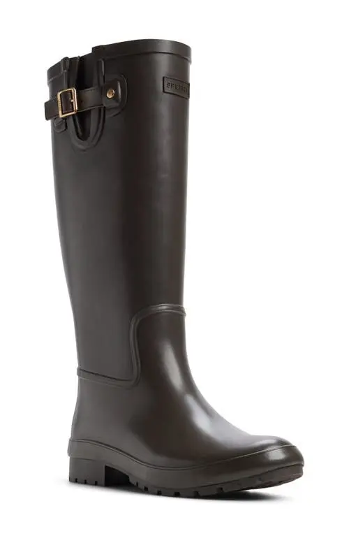 Sperry Drizzle Tall Waterproof Rain Boot - Dark Brown