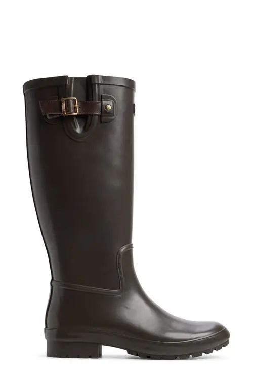 Sperry Drizzle Tall Waterproof Rain Boot - Dark Brown