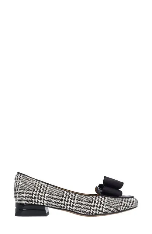 J. Reneé Kori Houndstooth Bow Flat