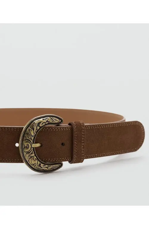 Mango Suede Effect Belt