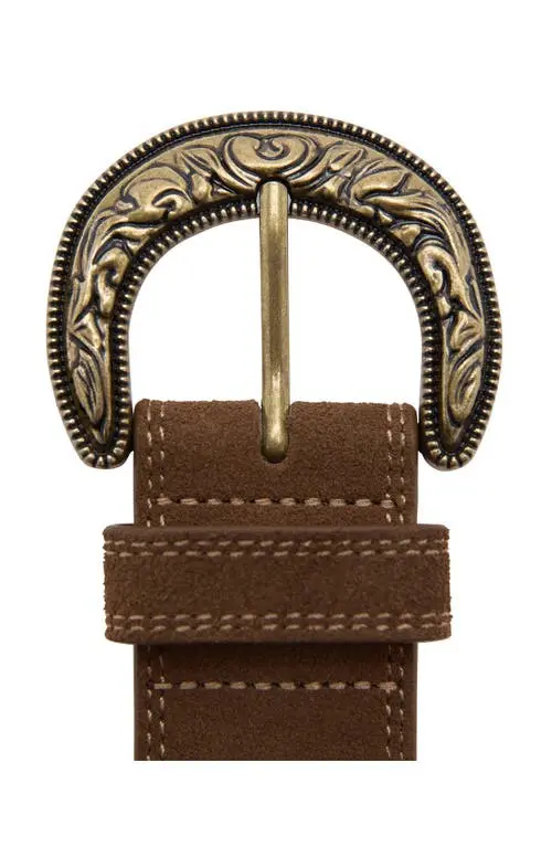 Mango Suede Effect Belt