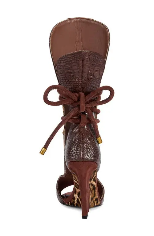 AZALEA WANG Desire Wedge Cutout Bootie Sandal