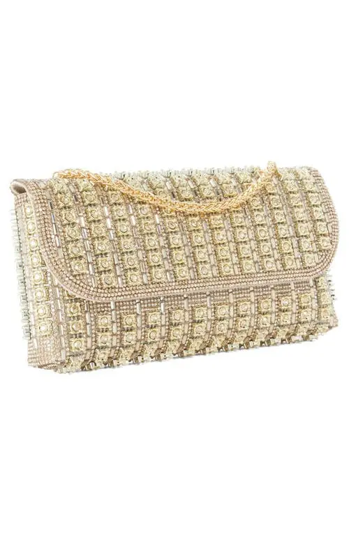 Dune London Elabourate Crystal Clutch - Gold