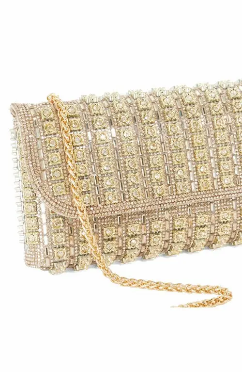 Dune London Elabourate Crystal Clutch - Gold
