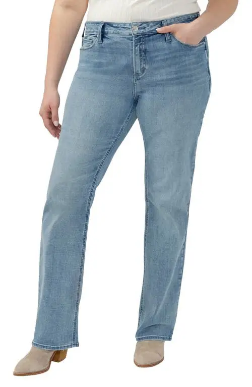 SILVER JEANS CO. Elyse Curvy Mid Rise Slim Bootcut Jeans