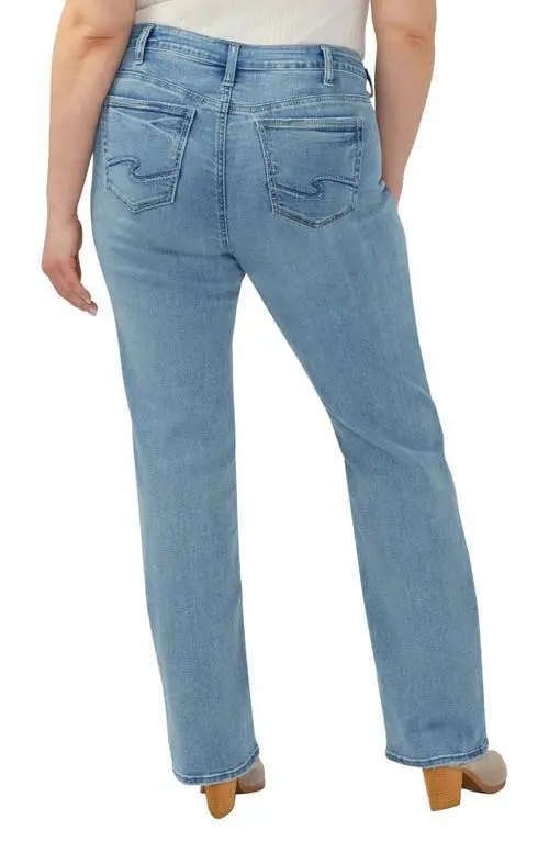 SILVER JEANS CO. Elyse Curvy Mid Rise Slim Bootcut Jeans