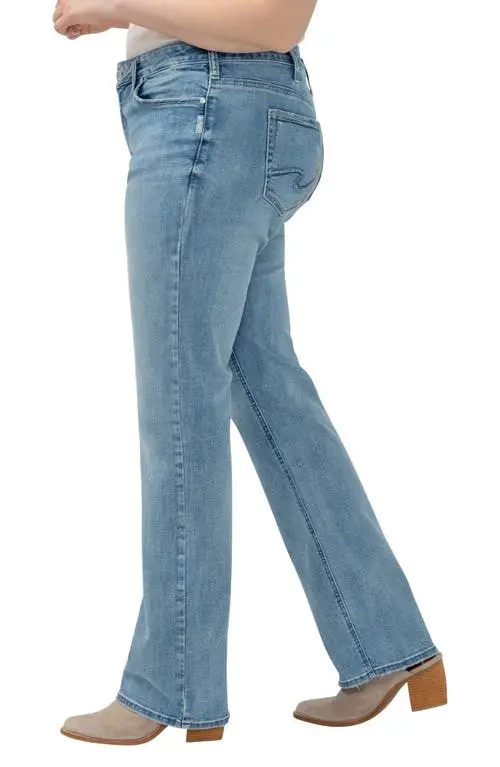 SILVER JEANS CO. Elyse Curvy Mid Rise Slim Bootcut Jeans