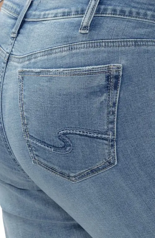 SILVER JEANS CO. Elyse Curvy Mid Rise Slim Bootcut Jeans