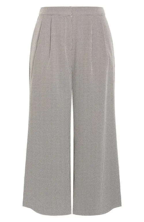 City Chic Hailey Houndstooth Wide Leg Pants