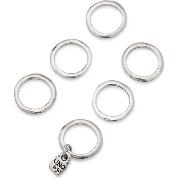 UNODE50 Sterling -plated Multi-ring