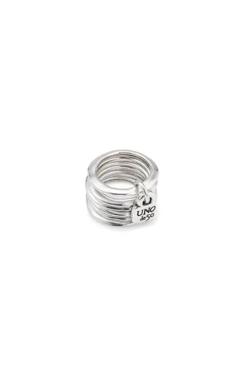 UNODE50 Sterling -plated Multi-ring