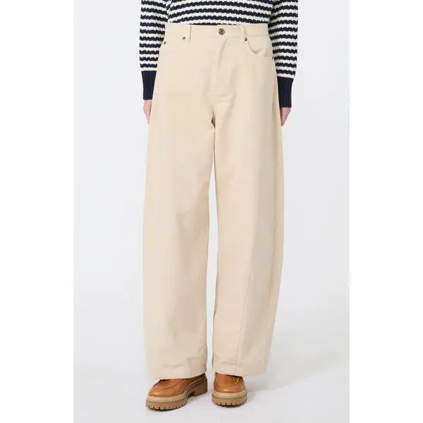 Max Mara Wide Leg Cotton Pants