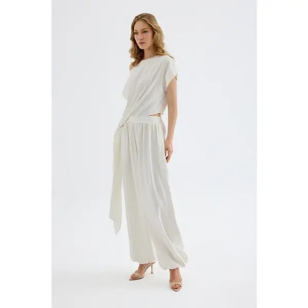MONLICIA Velora Draped Viscose Balloon Pants