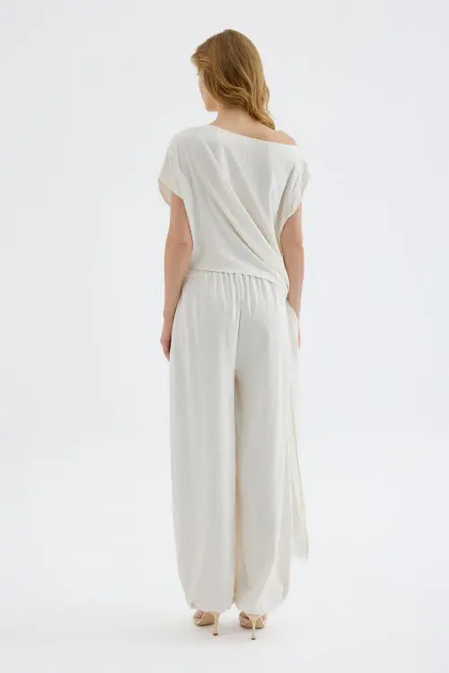 MONLICIA Velora Draped Viscose Balloon Pants