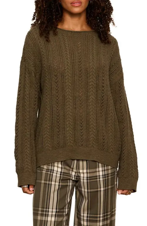 Sanctuary Cable Stitch Cotton Sweater