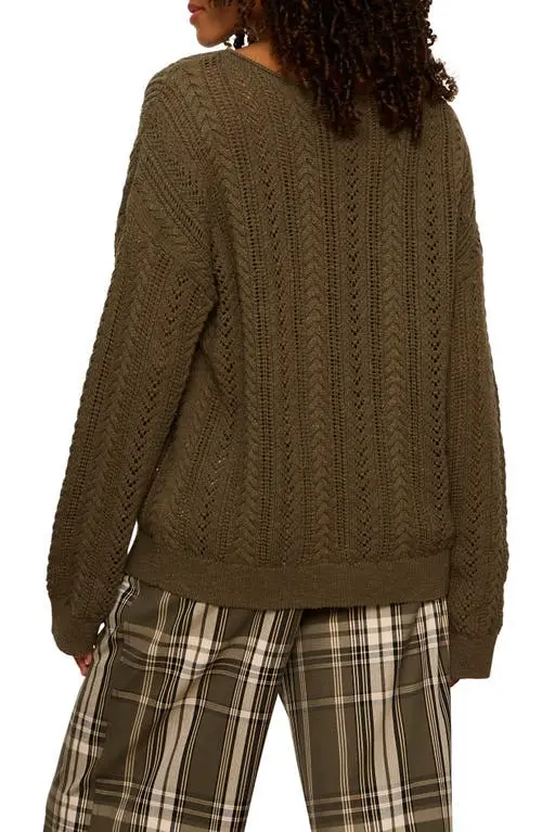 Sanctuary Cable Stitch Cotton Sweater