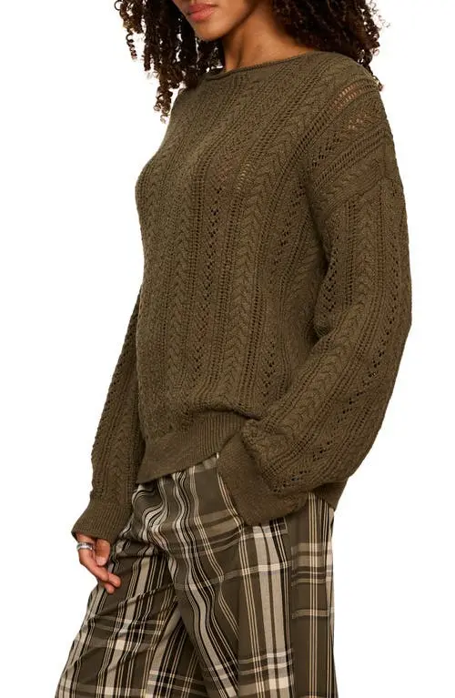 Sanctuary Cable Stitch Cotton Sweater