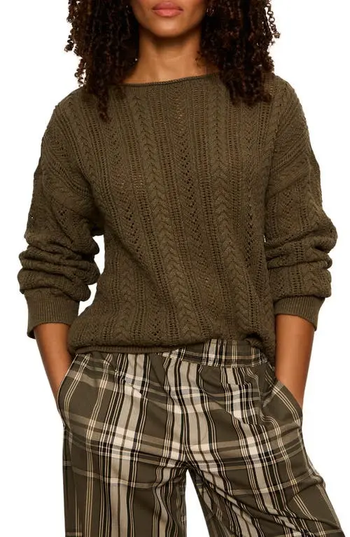 Sanctuary Cable Stitch Cotton Sweater