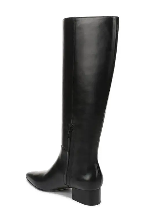 Vince Adan Tall Leather Boot - Black Leather