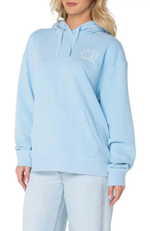 Roxy Oversized Graphic Hoodie - Cerulean