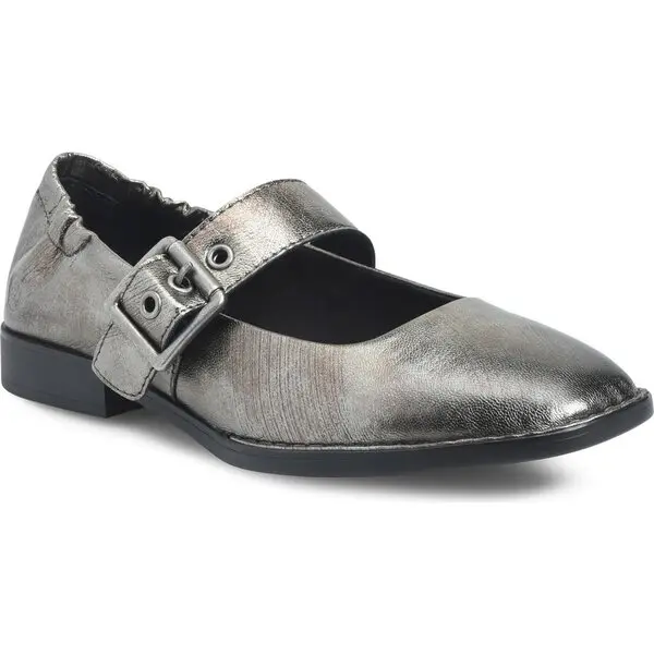 BØRN Millie Leather Mary Jane - Pewter Metallic