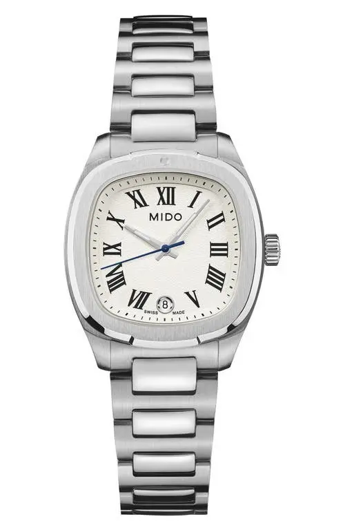 MIDO Multifort Tv Bracelet Watch - White