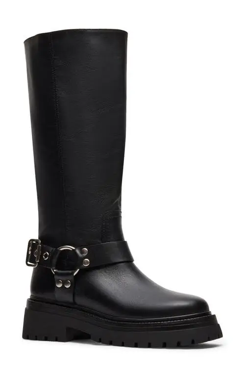 Steve Madden Everest Harness Boot - Black Leather