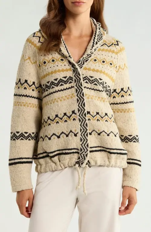 Prana Arctic Poppy Sweater Cardigan - Stone
