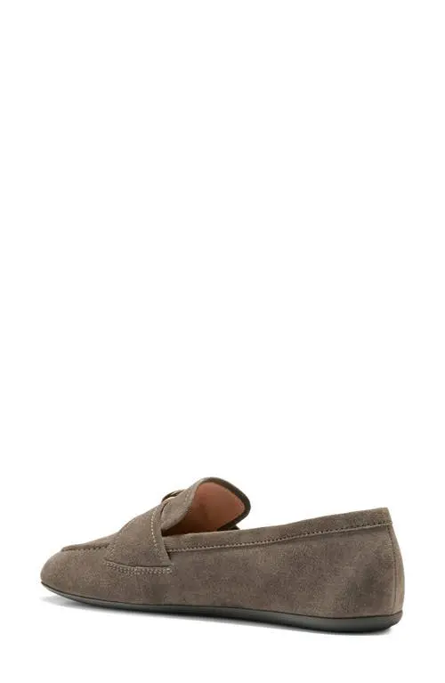 Cole Haan Grand Ambition Alette Buckle Loafer - Deep Olive Suede