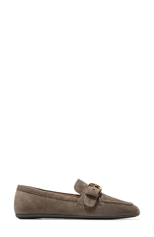 Cole Haan Grand Ambition Alette Buckle Loafer - Deep Olive Suede