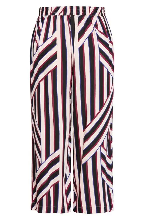 City Chic Haylee Striped Wide Leg Pants