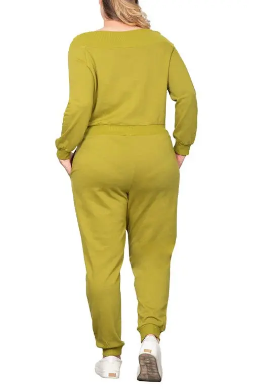 STANDARDS & PRACTICES Off-the-shoulder Jumpsuit - Hunter