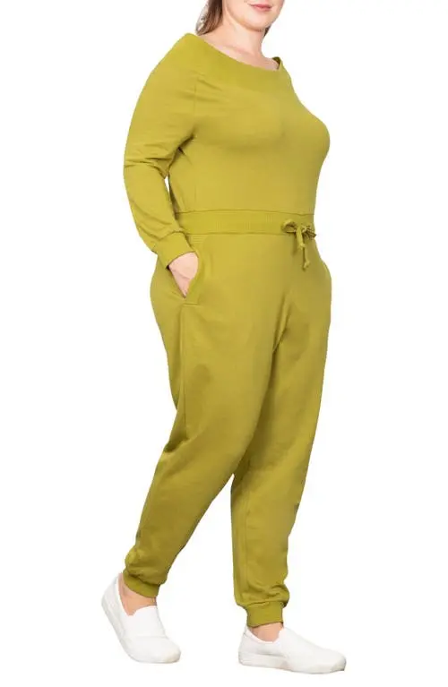 STANDARDS & PRACTICES Off-the-shoulder Jumpsuit - Hunter