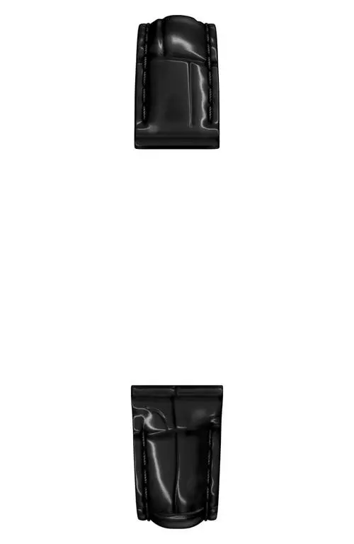 Michele Croc-embossed Leather Watch Strap