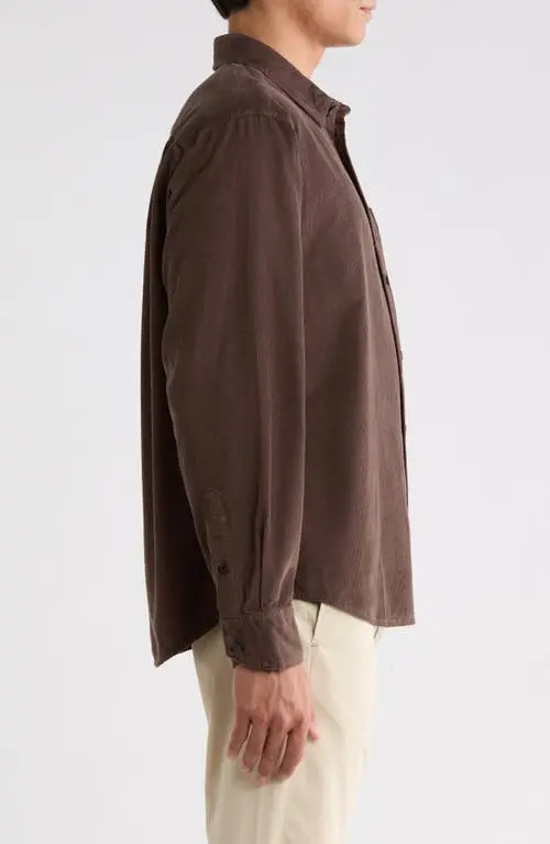 Rag & Bone Relaxed Corduroy Shirt Jacket - Brown