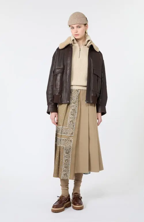 Max Mara Pleated Midi Skirt