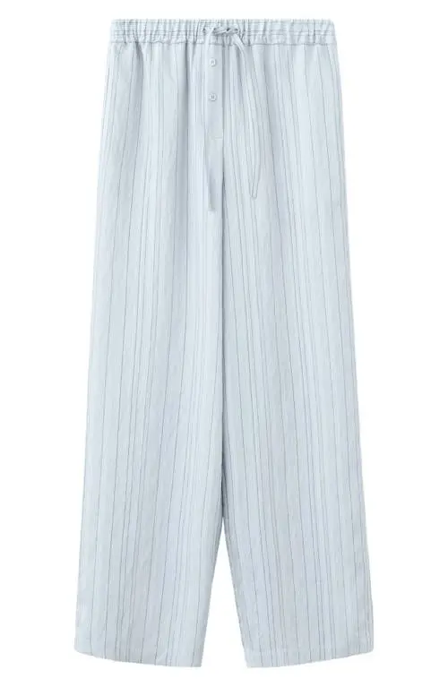 Mango Striped Straight Leg Trousers